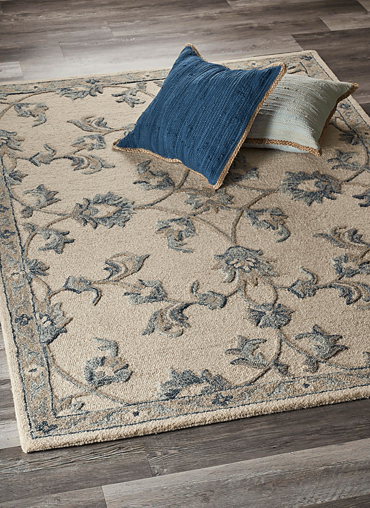 Bartik Ivory Beige Rugs | Rooms to Go
