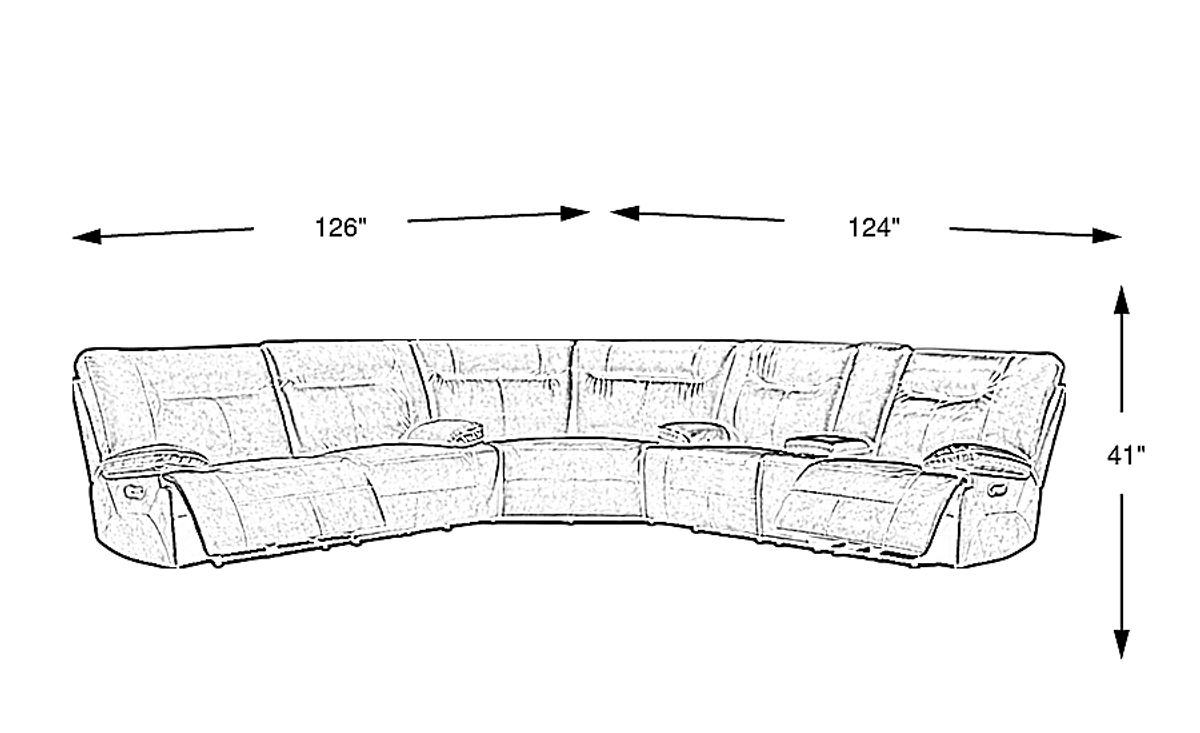 Barton Brown Woven 3 Pc Dual Power Reclining Sectional | Rooms to Go