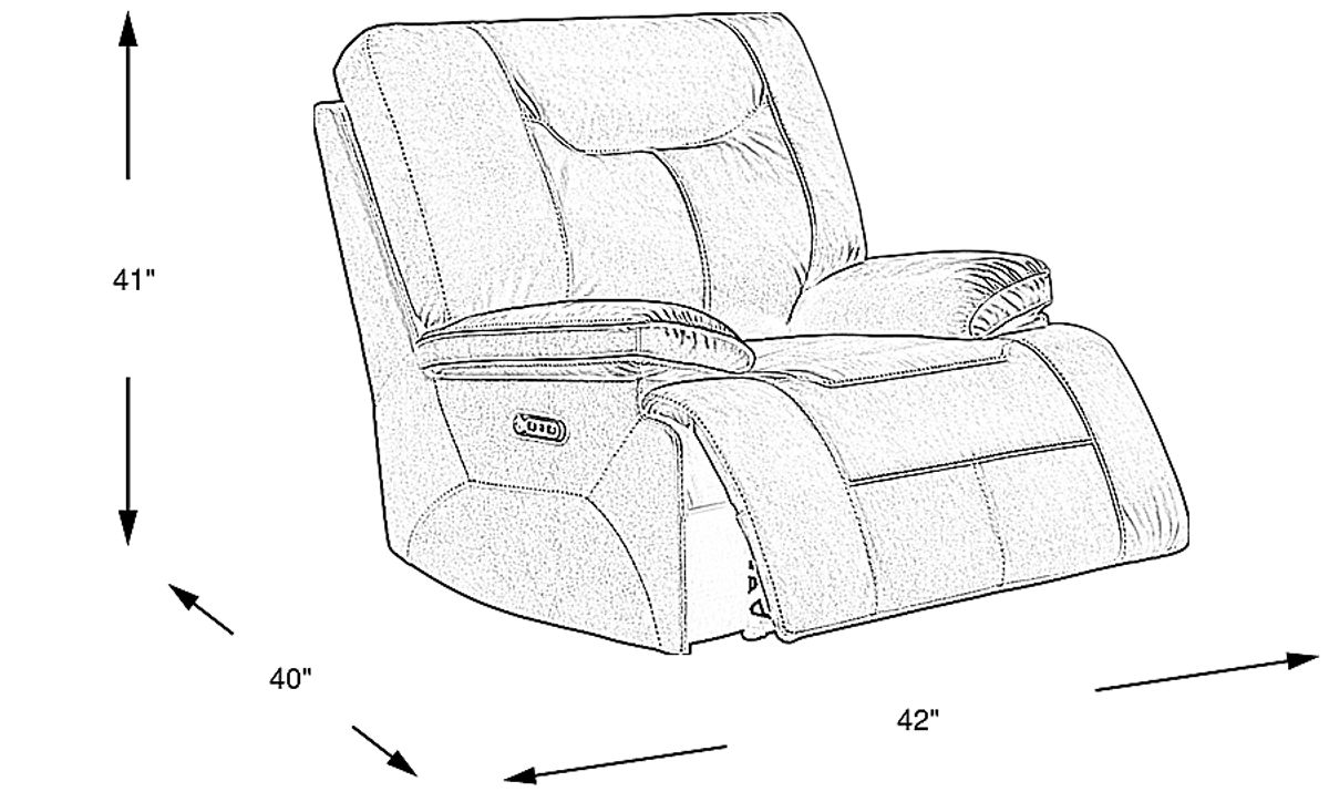 Barton Brown Woven Dual Power Recliner | Rooms to Go