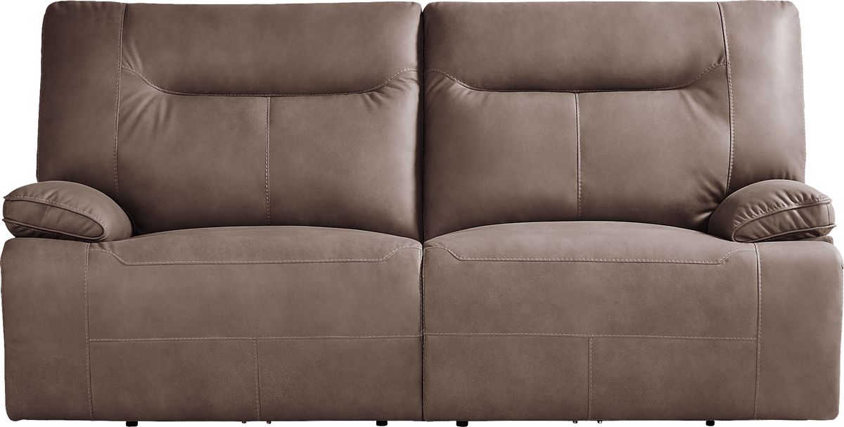 Barton 5 Pc Brown Woven Dual Power Reclining Living Room Set With Dual ...