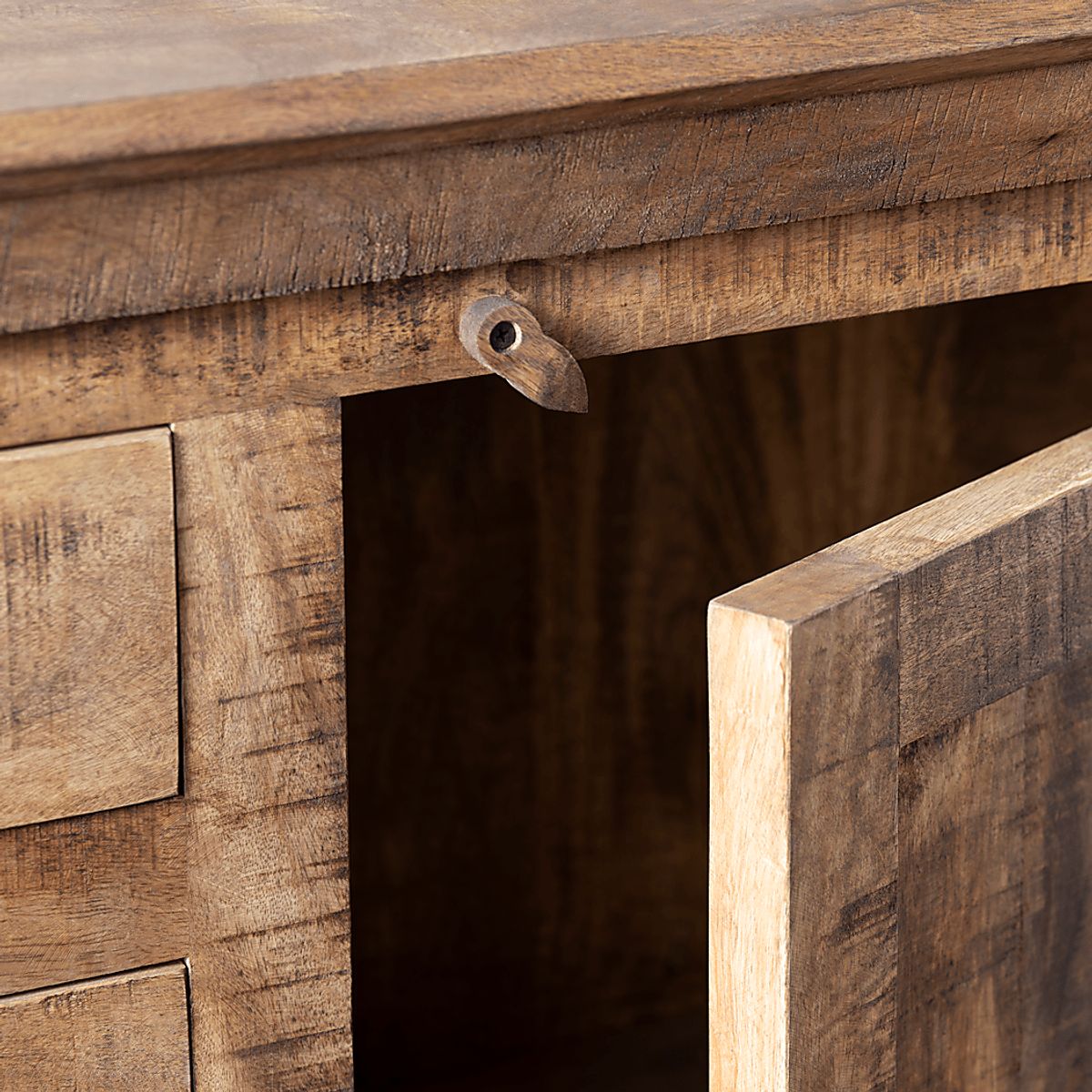 Barzona Brown Dark Wood Sideboard | Rooms to Go