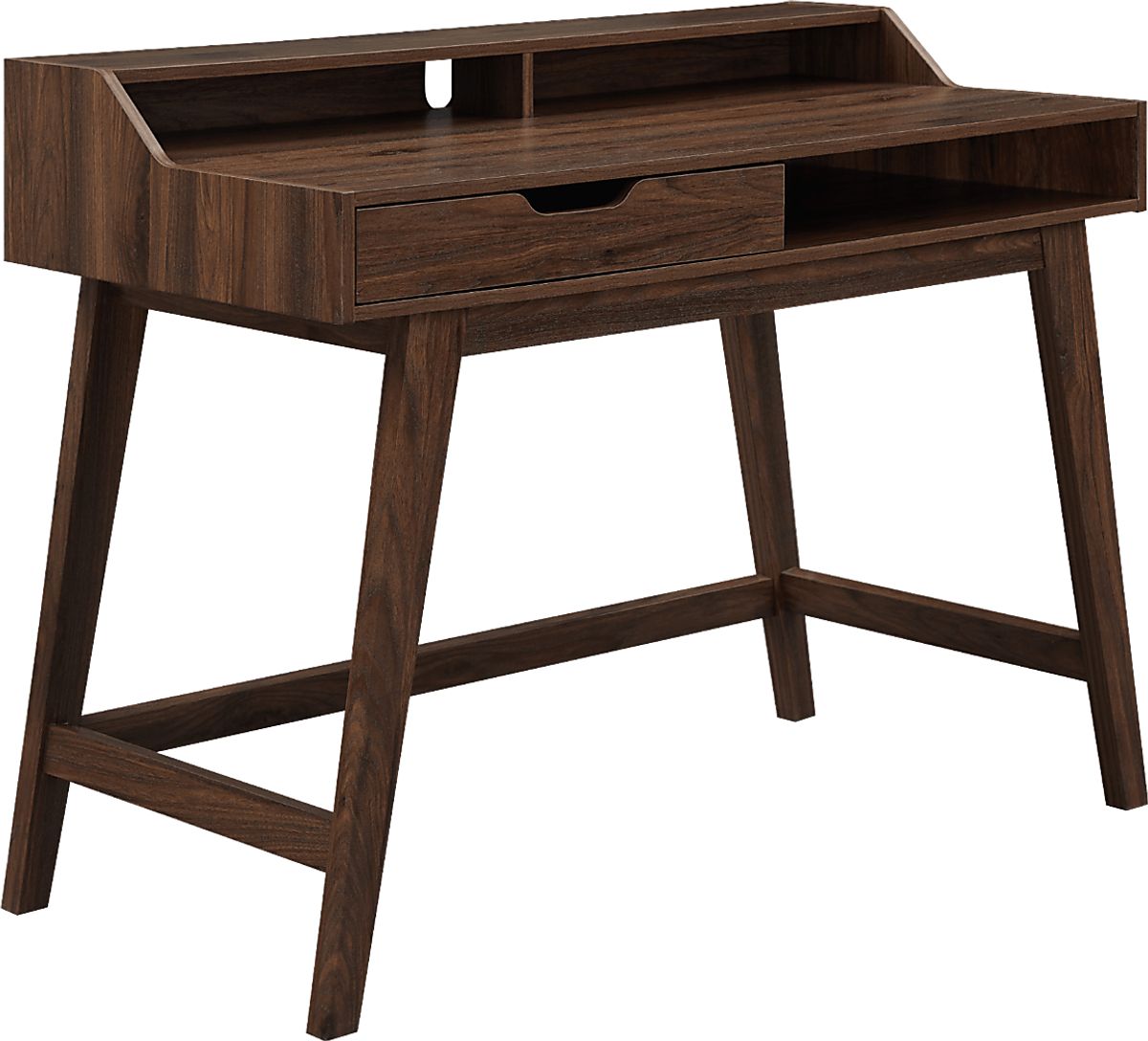 Basford Brown Dark Wood Desk | Rooms to Go