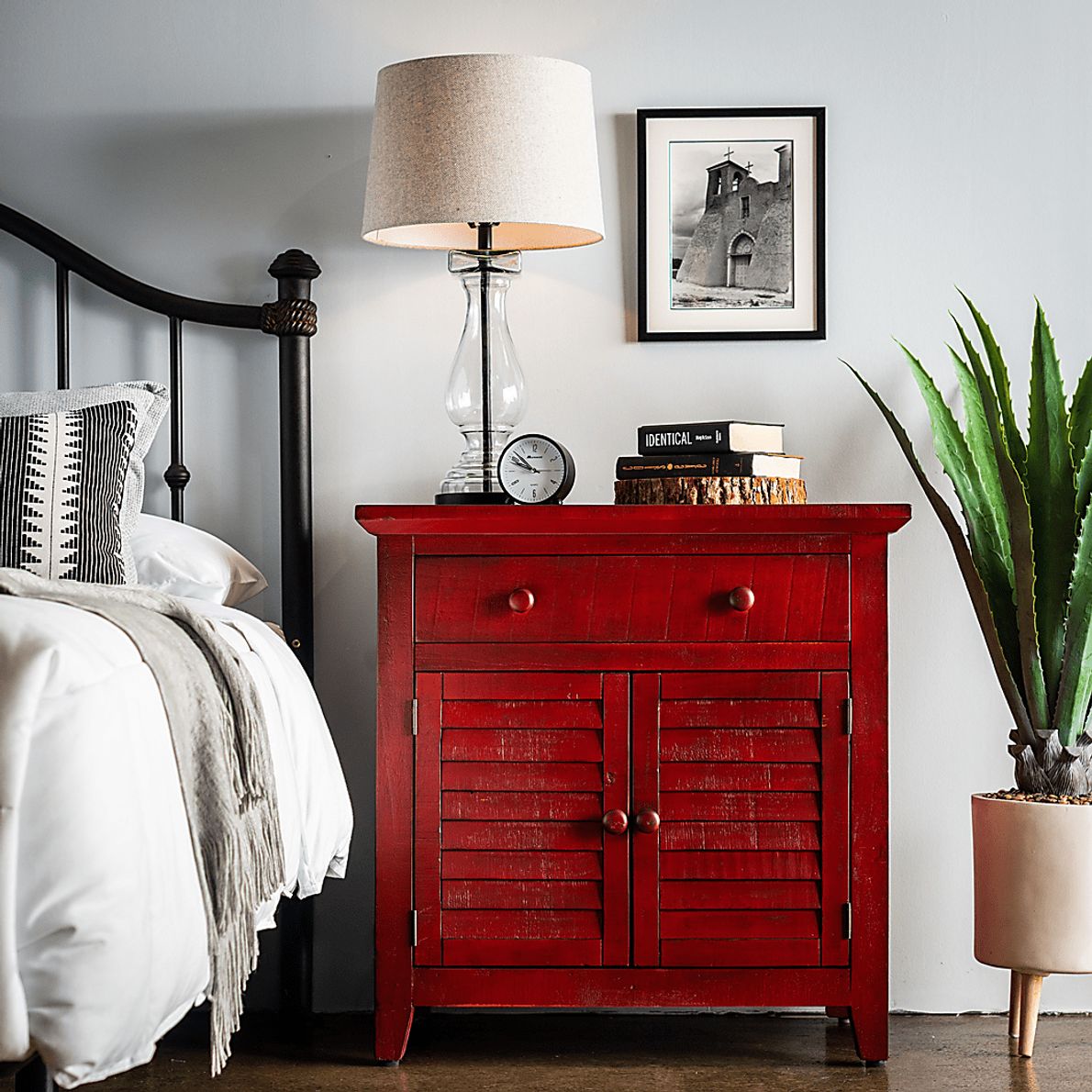 Basilwood Red Accent Cabinet - Rooms To Go