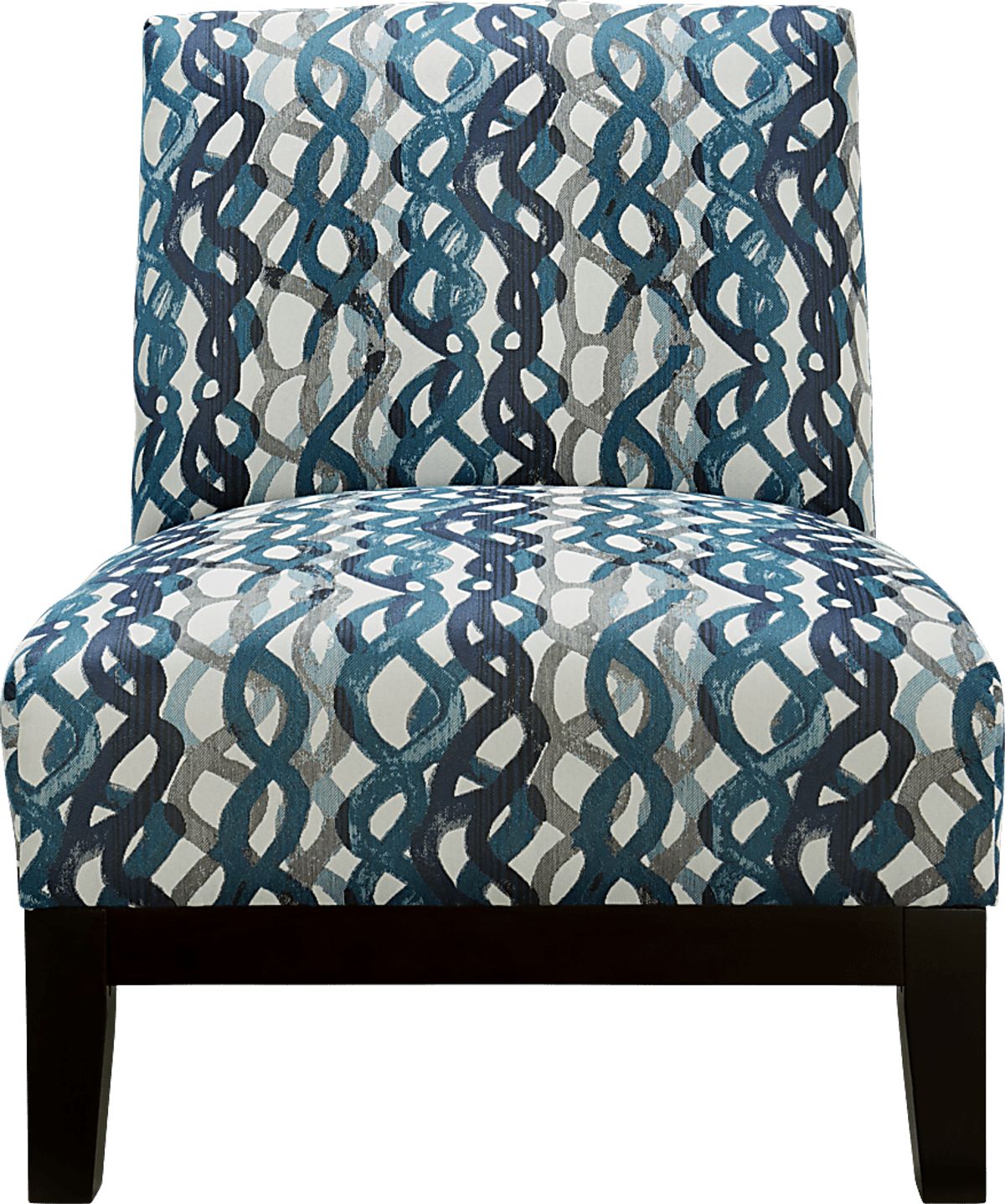 Basque Turquoise Blue Polyester Fabric Accent Chair | Rooms to Go