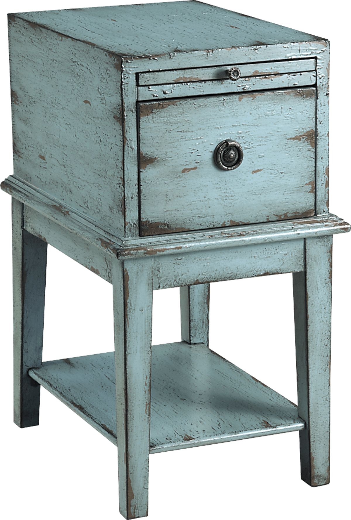 Battletown Blue Colors Chairside Table | Rooms to Go