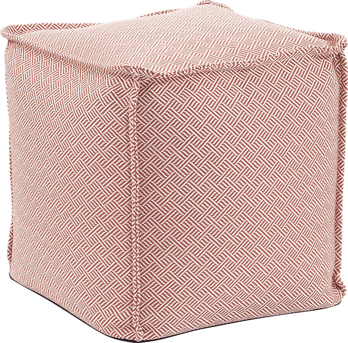Bauman Pink Pouf | Rooms to Go