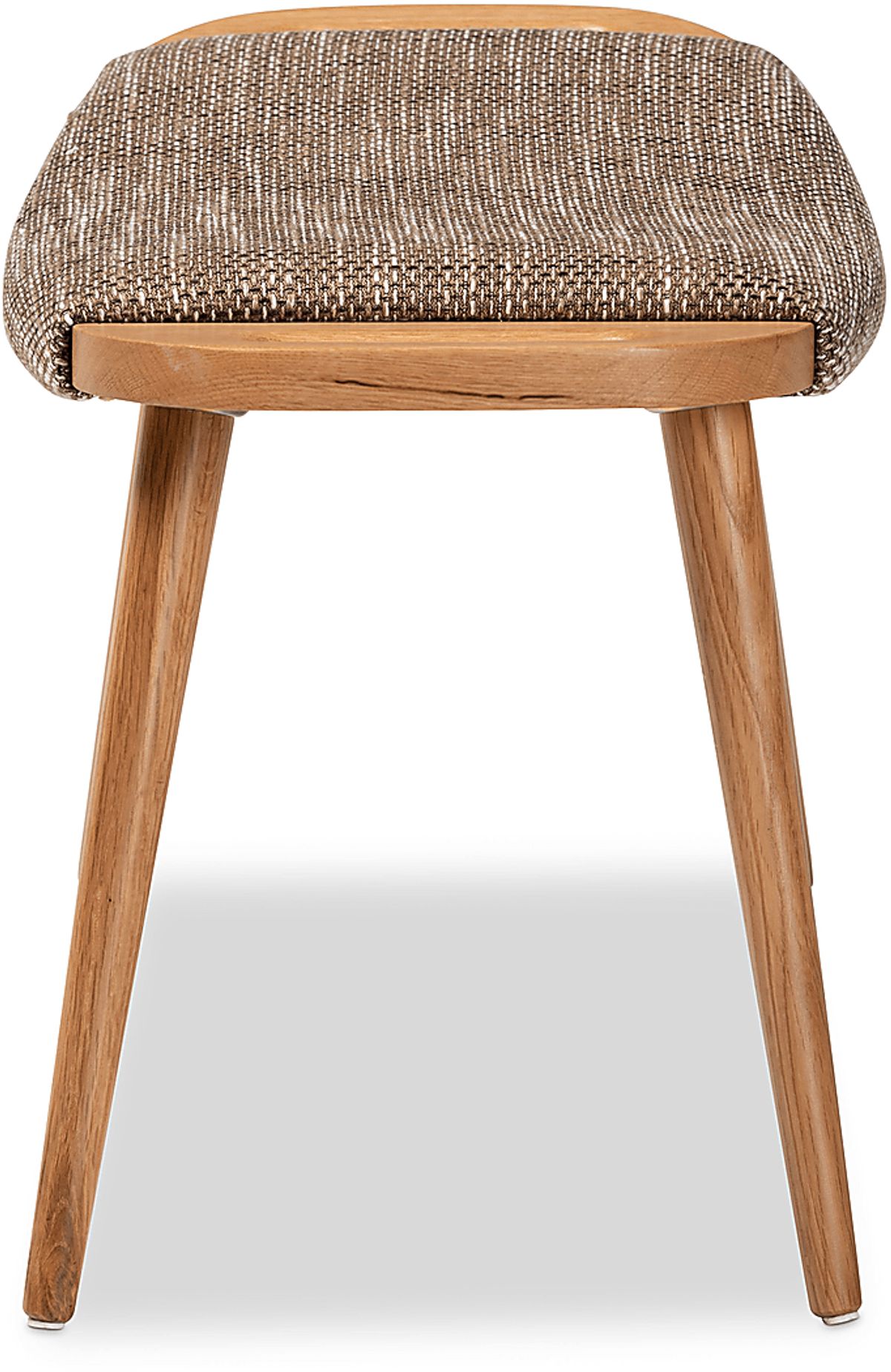 Baumgarten Brown Polyester Fabric Bench | Rooms to Go