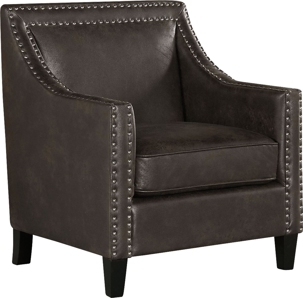 Bazemore Espresso Brown Polyester,Polyurethane Fabric Accent Chair ...