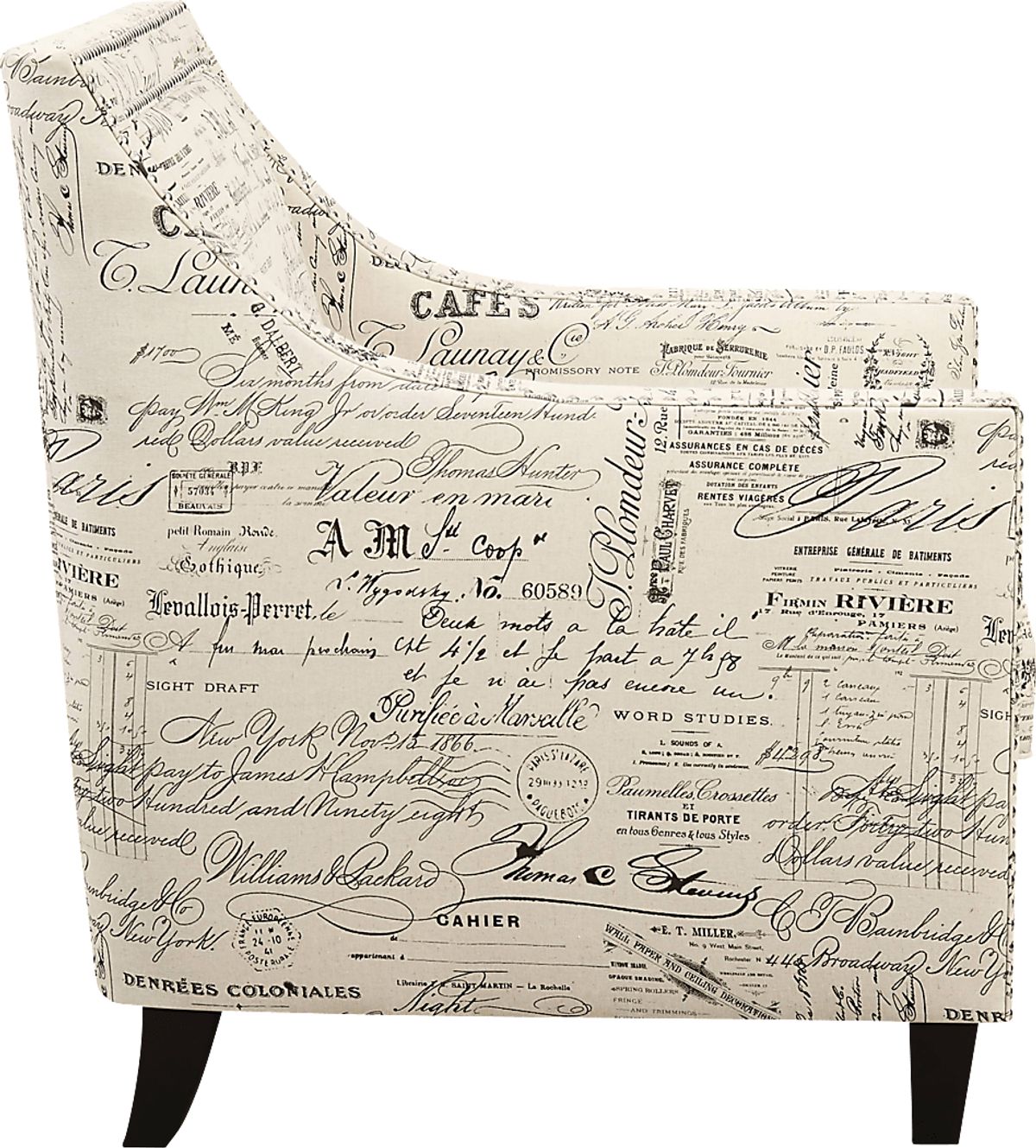 Bazemore Off-White Beige,White Polyester Fabric Accent Chair | Rooms to Go