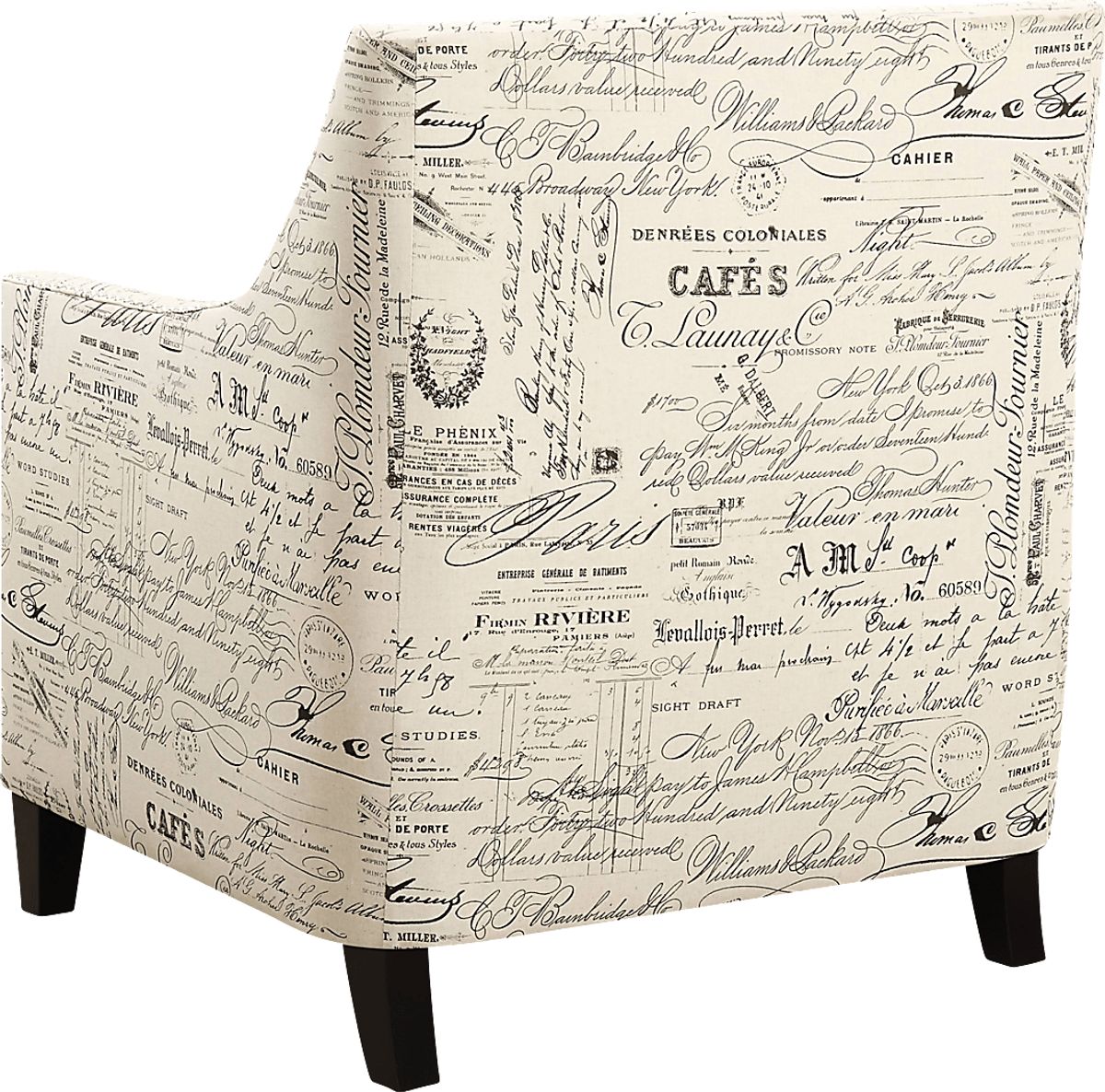 Bazemore Off-White Beige,White Polyester Fabric Accent Chair | Rooms to Go