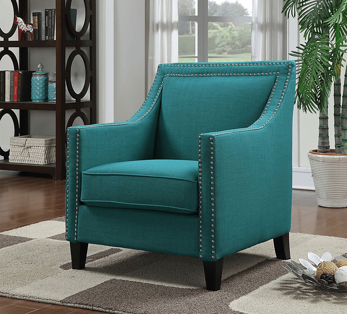 Bazemore Teal Accent Chair - Rooms To Go