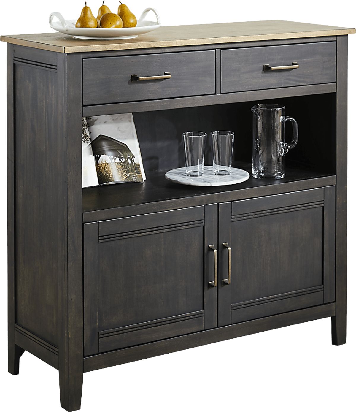 Beacon Street Brown Dark Wood Sideboard | Rooms to Go