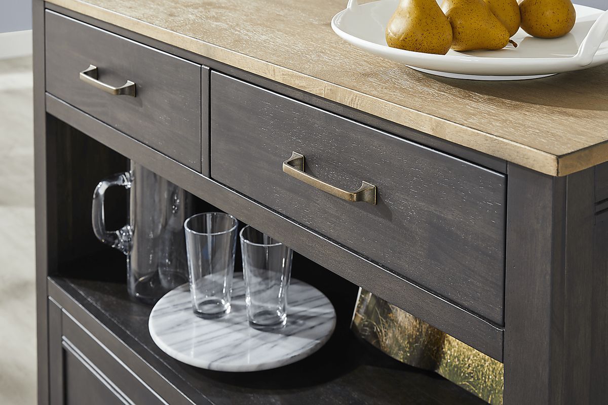 Beacon Street Brown Dark Wood Sideboard | Rooms to Go
