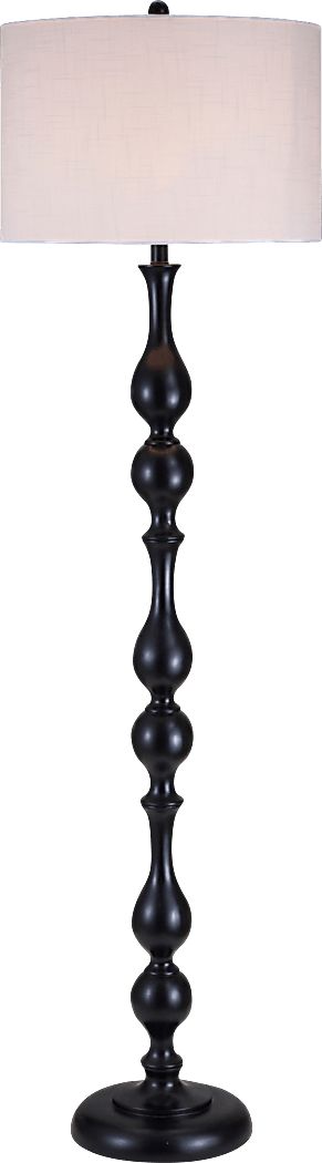 Beauford Black Floor Lamp | Rooms to Go