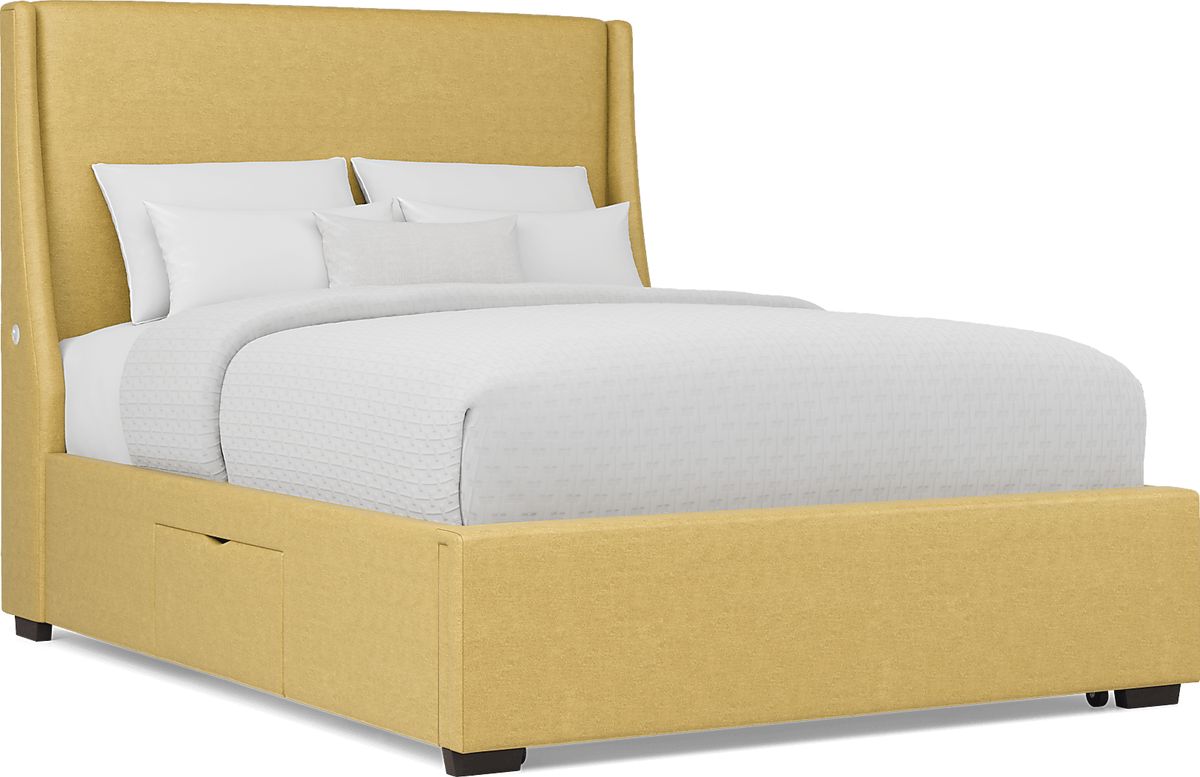 Beaufoy 3 Pc Yellow 3pc Queen Storage Bed | Rooms to Go