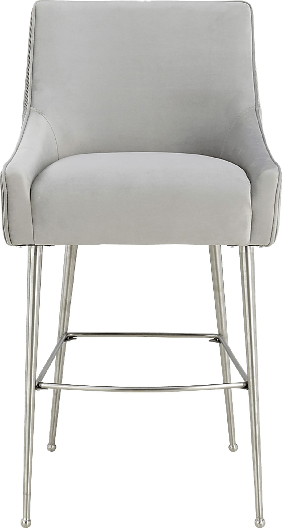 Beaulane II Silver Gray Light Counter Stool | Rooms to Go