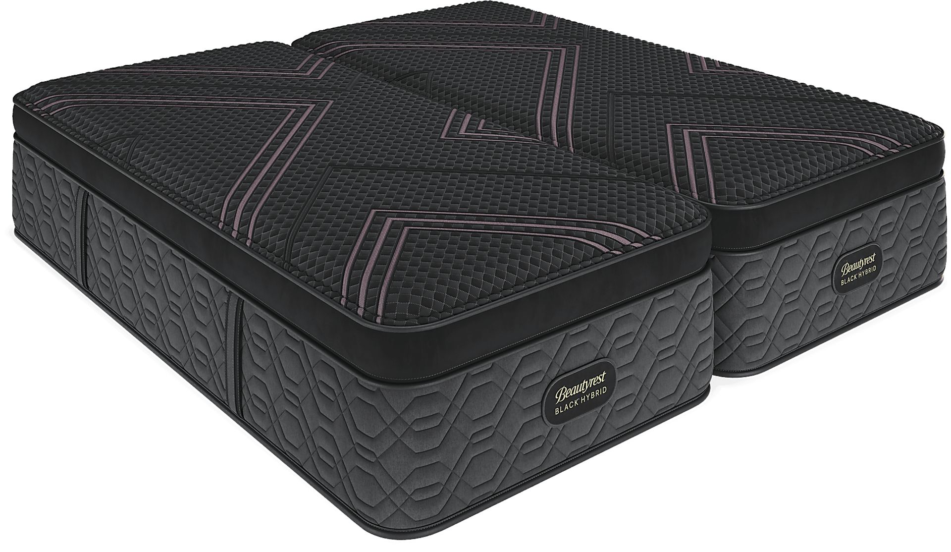 Beautyrest Black Series Two Medium Apex Top Hybrid Split King Mattress ...