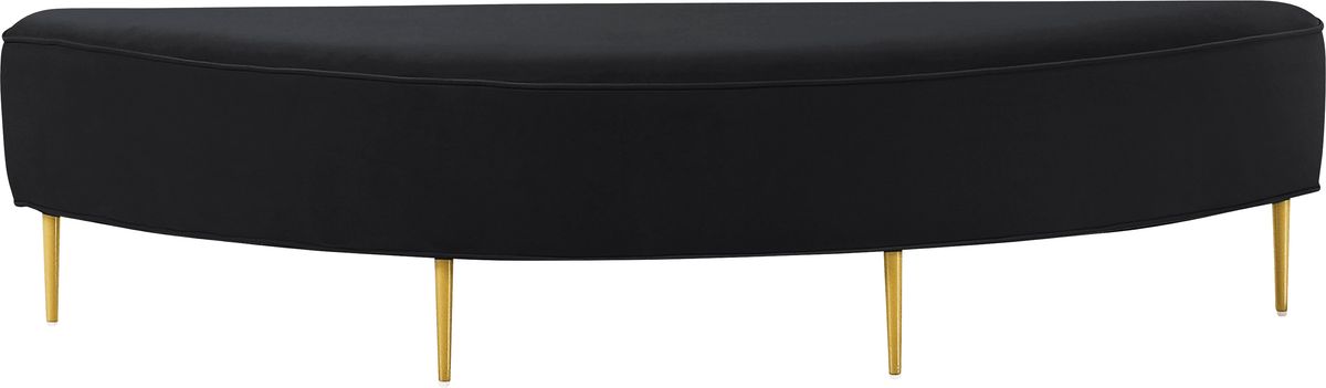 Beaverbrook Black Polyester Fabric Queen Bench | Rooms to Go