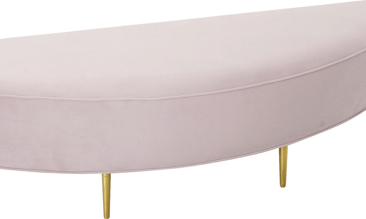 Beaverbrook Blush Beige Polyester Fabric Queen Bench | Rooms to Go
