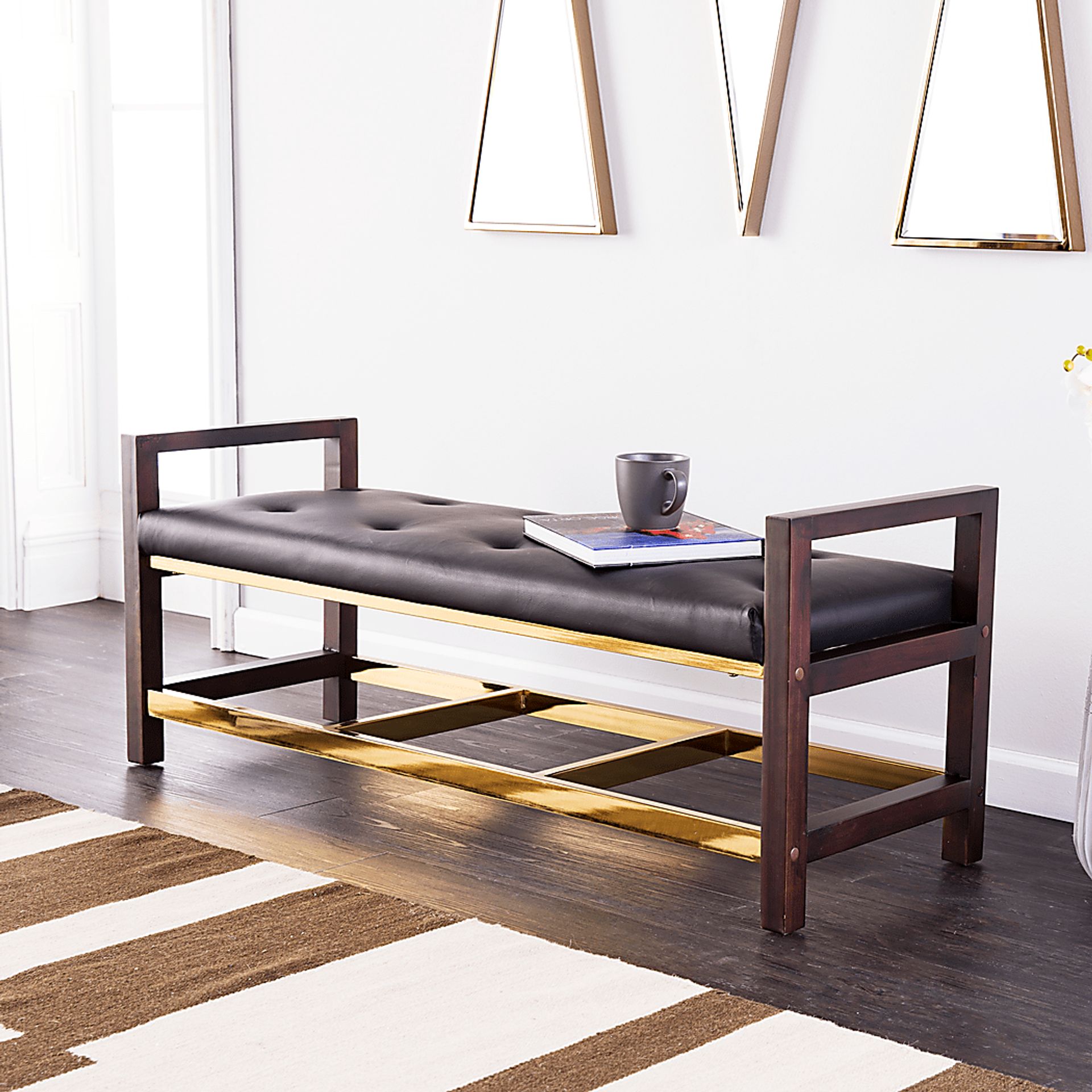 Becka Brown Bench | Rooms to Go