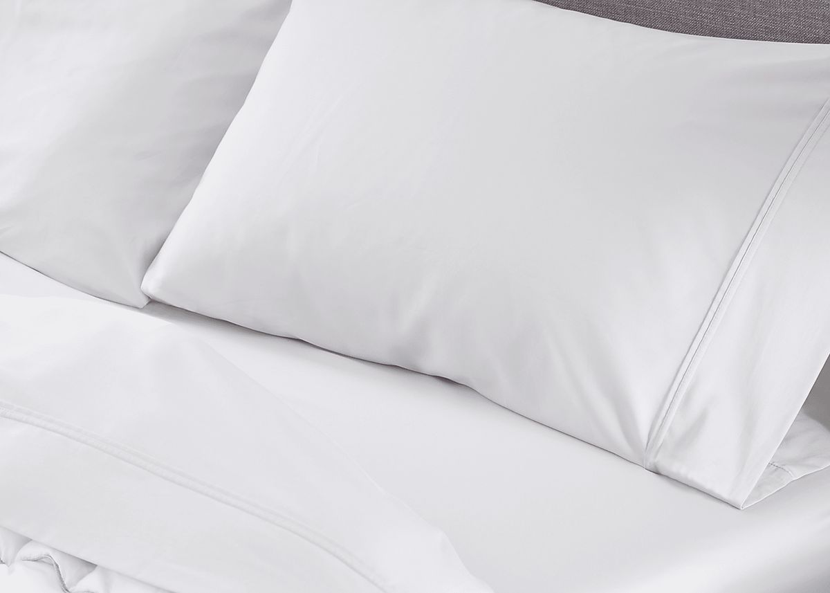 Bedgear Hyper-Cotton Sheets 3 Pc White Twin Sheet Sets | Rooms to Go