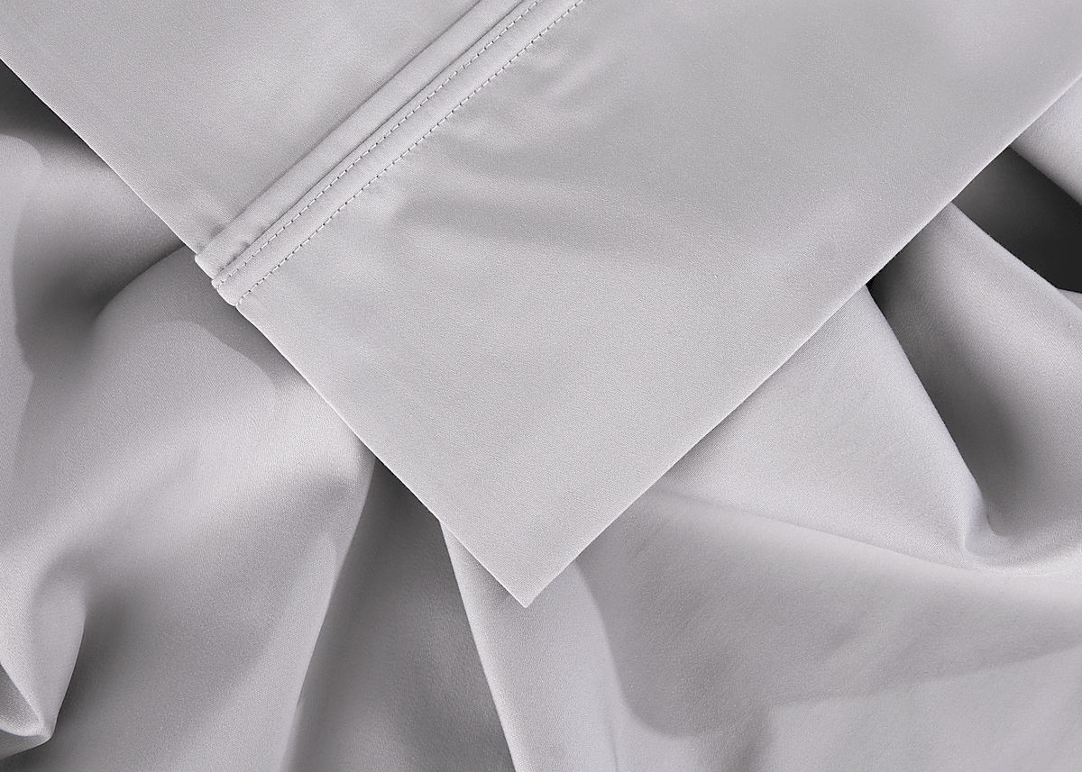Bedgear Hyper-Cotton Sheets 4 Pc Light Gray King Sheet Sets | Rooms to Go