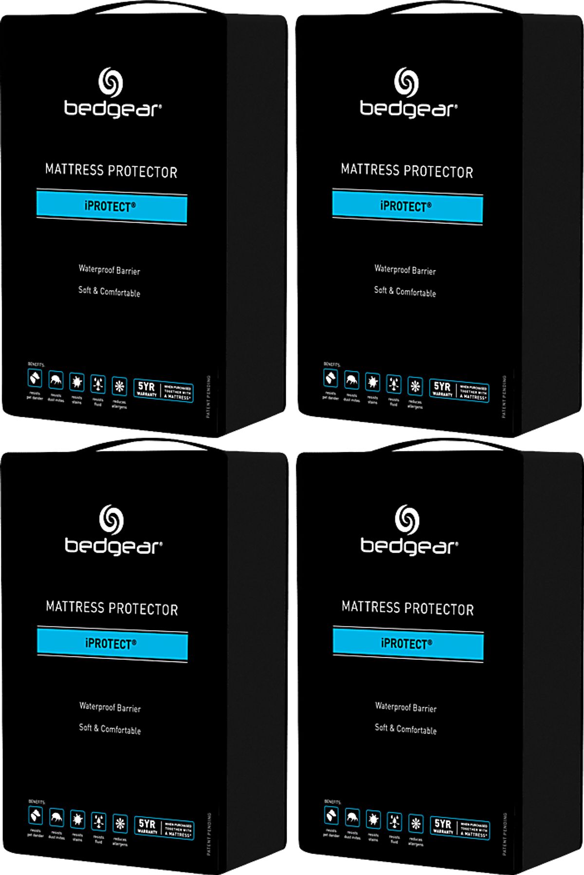 Bedgear Iprotect Protector Bundle Split King Mattress Protectors ...