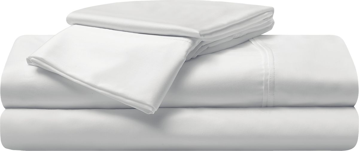 Bedgear Ver-Tex Sheets 5 Pc White Split King/California King Sheet Sets | Rooms to Go