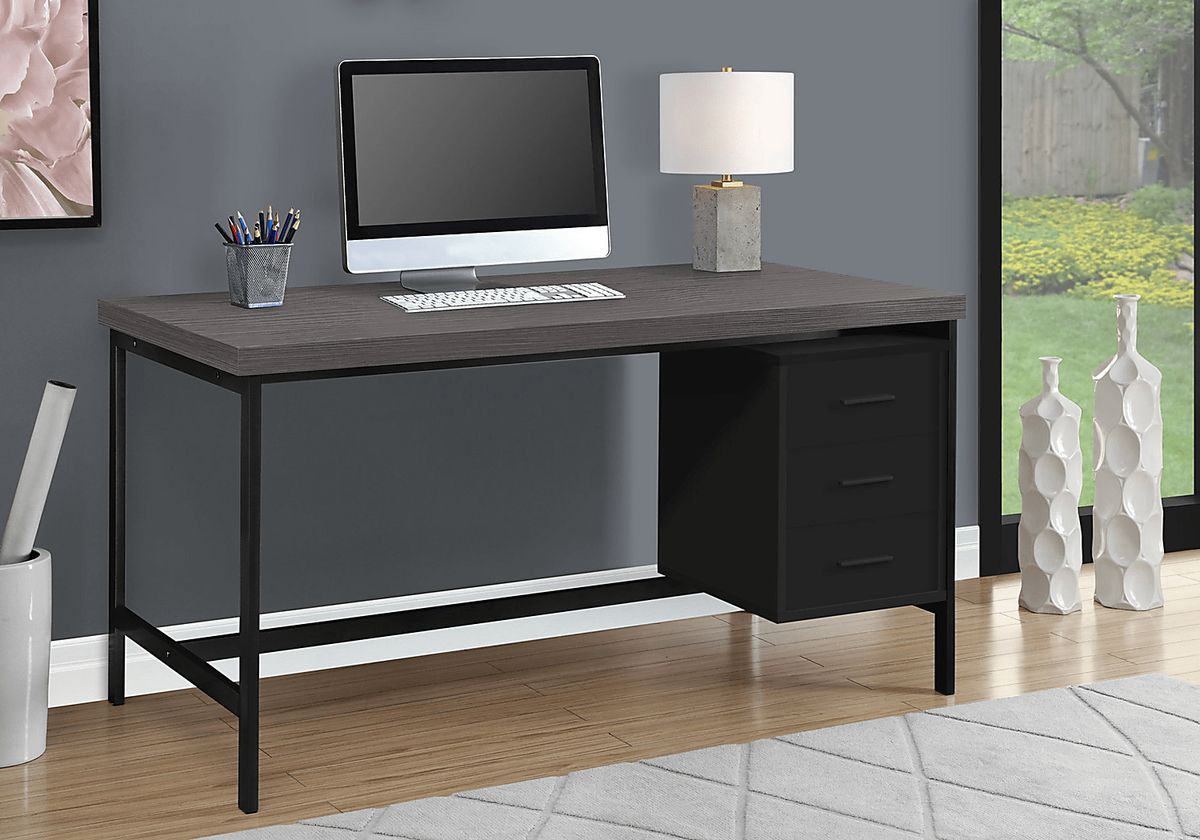 Bedlington Black Black,Colors Desk | Rooms to Go