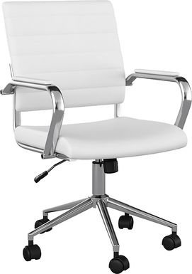 White Desk Chair for Computer or Home Office