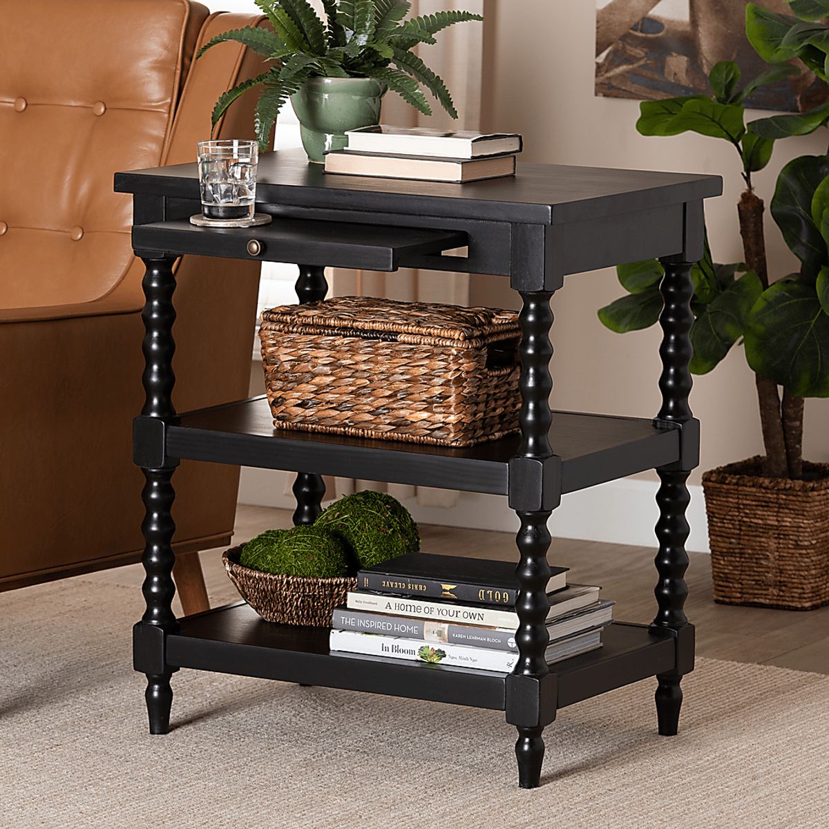 Beecreek Black Black,Colors End Table | Rooms to Go
