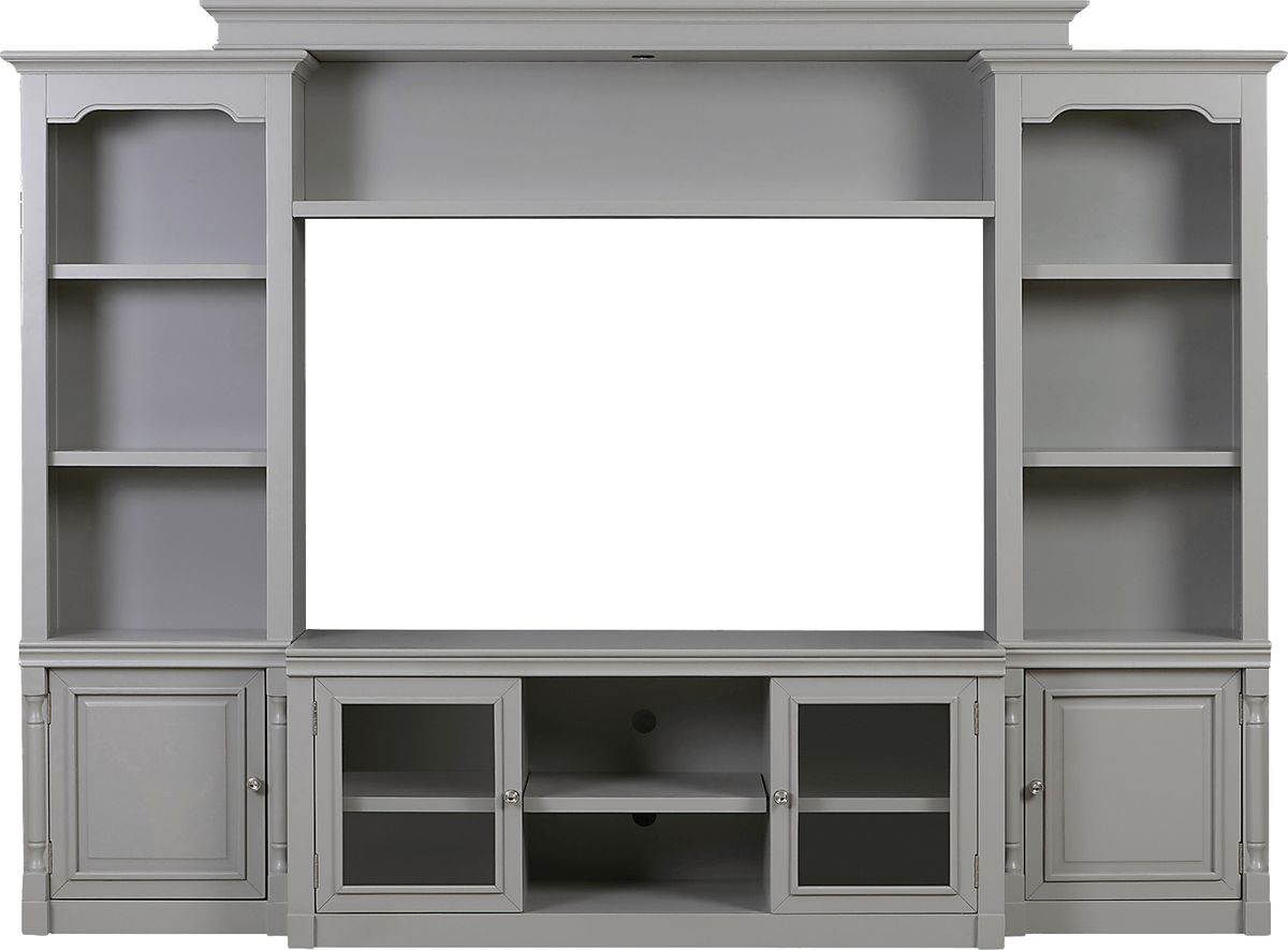 Beidiman I Gray Wall Unit W/ 104.5 in. Console | Rooms to Go