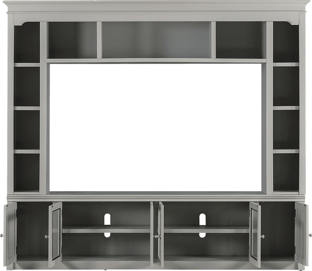 Beidiman II Gray Wall Unit W/ 98.5 in. Console | Rooms to Go