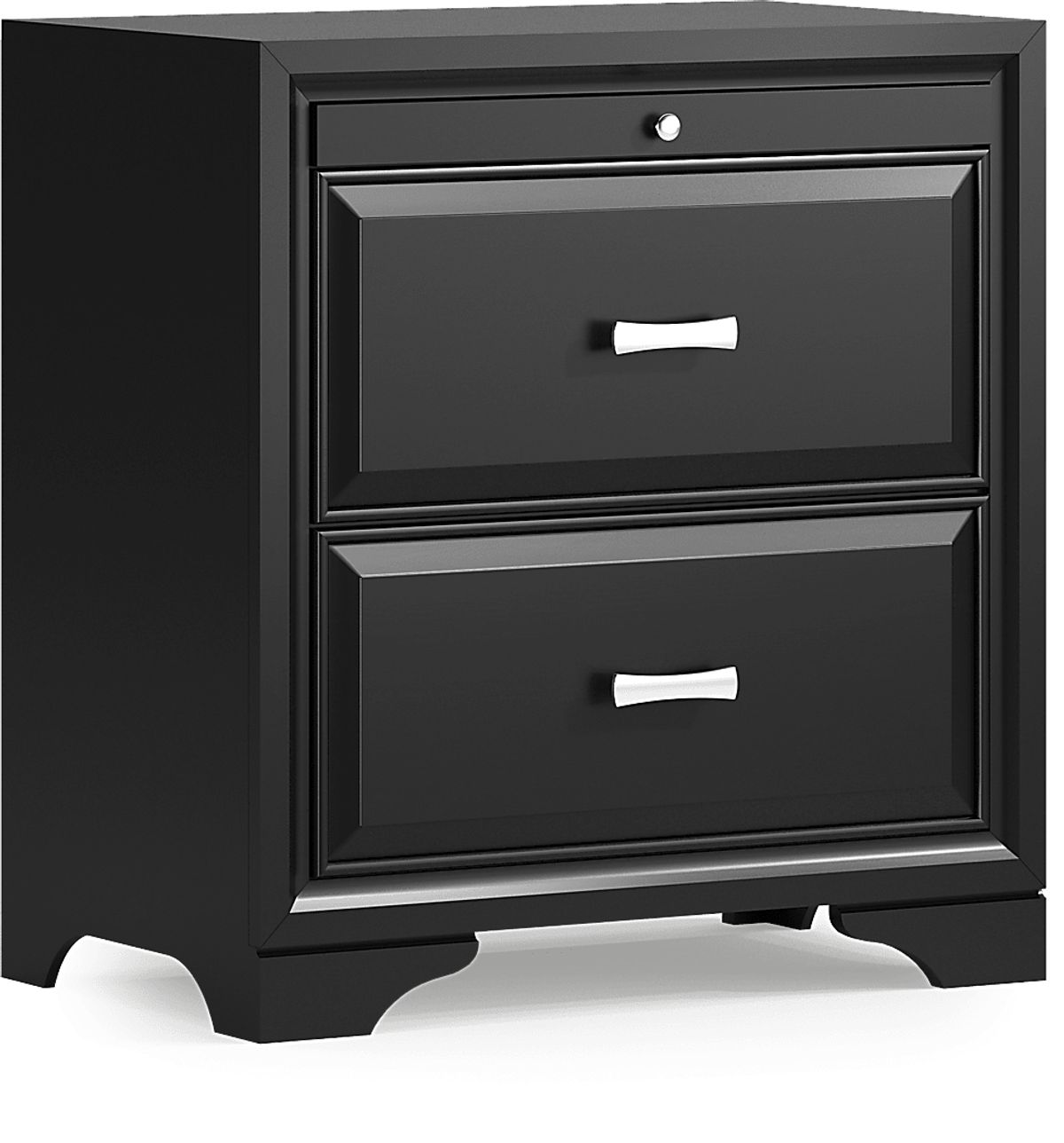Belcourt Black Black,Colors Nightstand | Rooms to Go