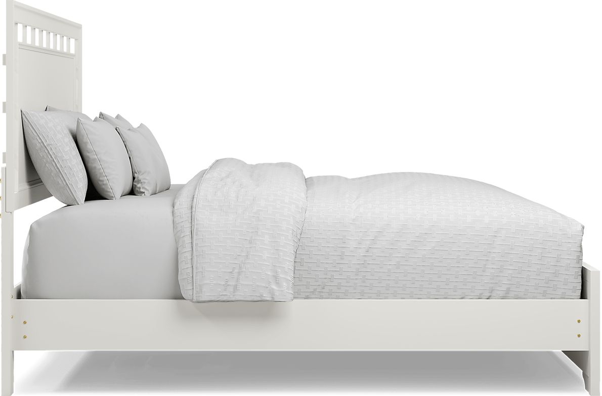 Belcourt White 3 Pc Queen Lattice Bed - Rooms To Go