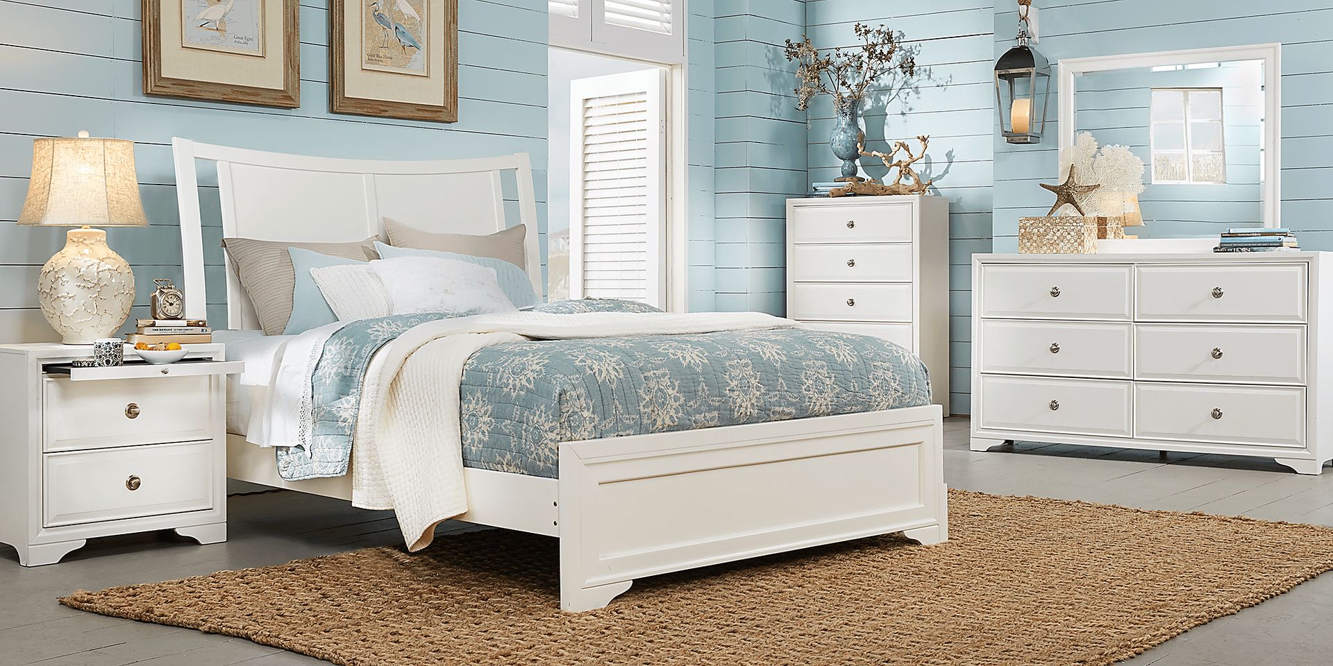 Belcourt 3 Pc White Colors,White Queen Sleigh Bed | Rooms to Go