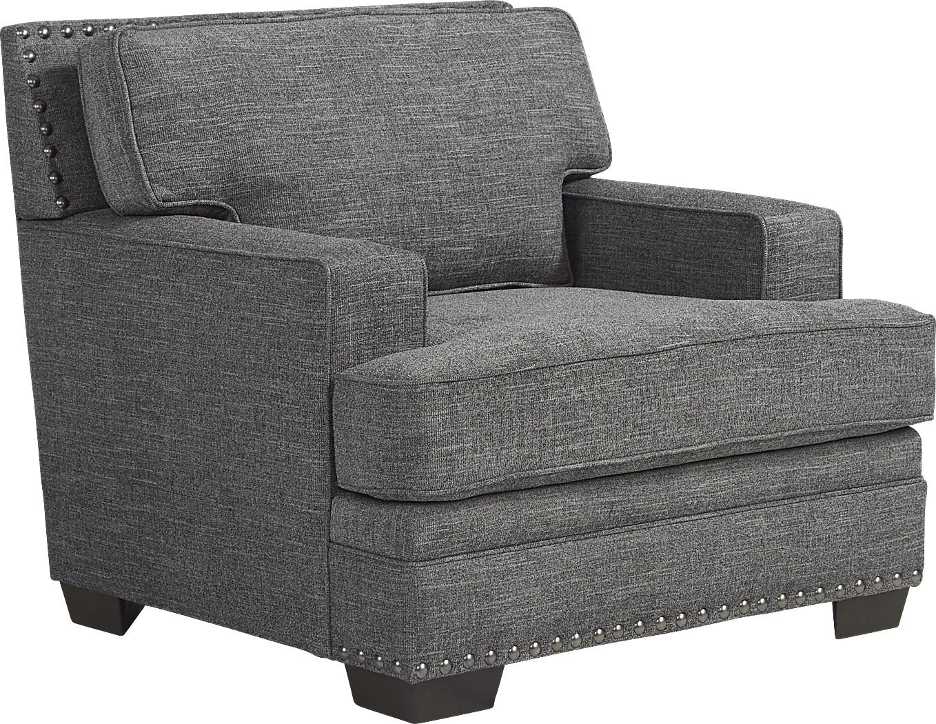 Belhaven Graphite Gray Chenille Fabric Chair | Rooms to Go