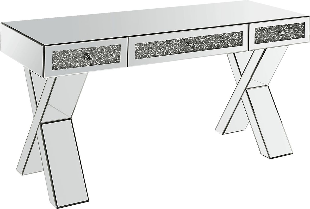 Belkamp Silver Gray Desk - Rooms To Go