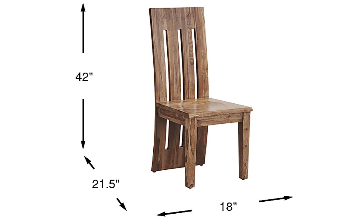 Bellac Point Nutmeg Light Wood Side Dining Chair | Rooms to Go