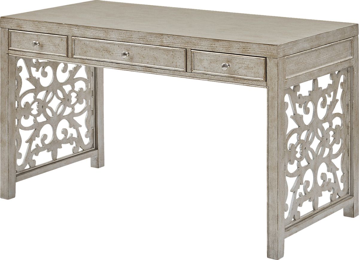 Belladrum Silver Gray Desk | Rooms to Go