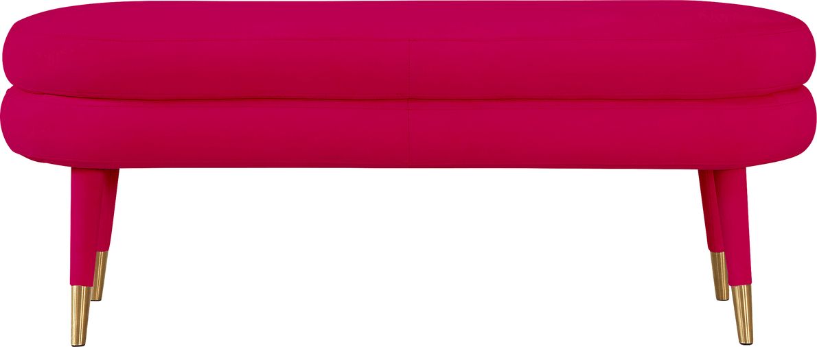 Bellfort Raspberry Accent Bench - Rooms To Go