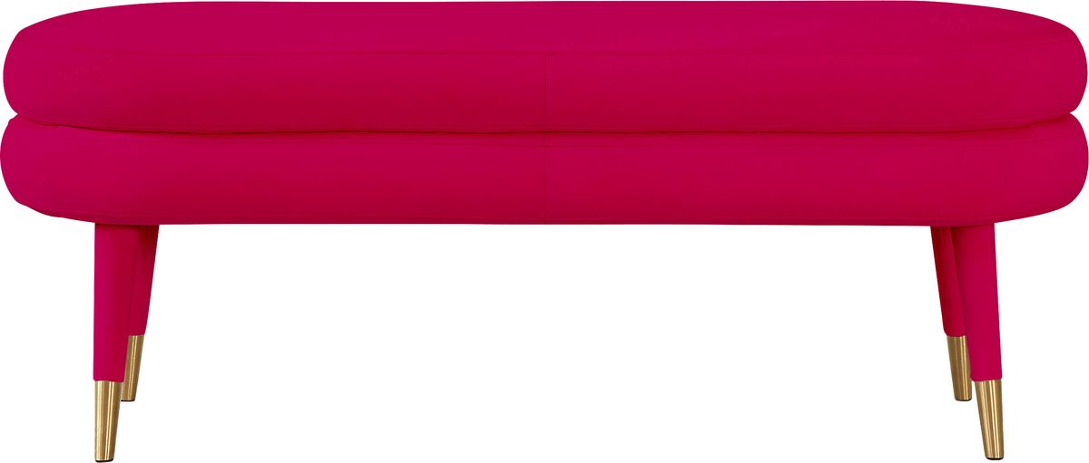 Bellfort Raspberry Red Accent Bench | Rooms to Go