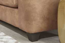 Bellinger Camel Brown Polyester,Polyurethane Fabric 2 Pc With Chaise ...