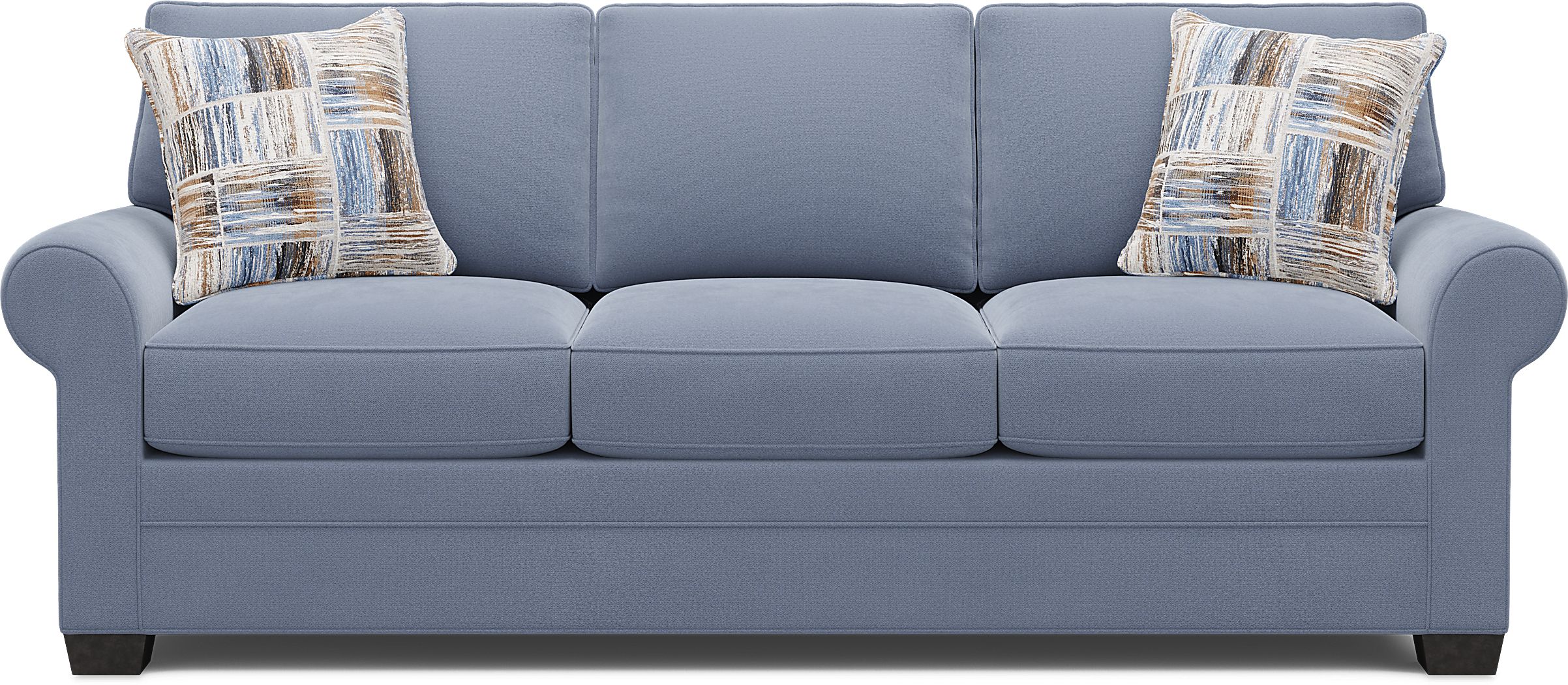 Cindy Crawford Bellingham Blue Microfiber Sofa | Rooms to Go