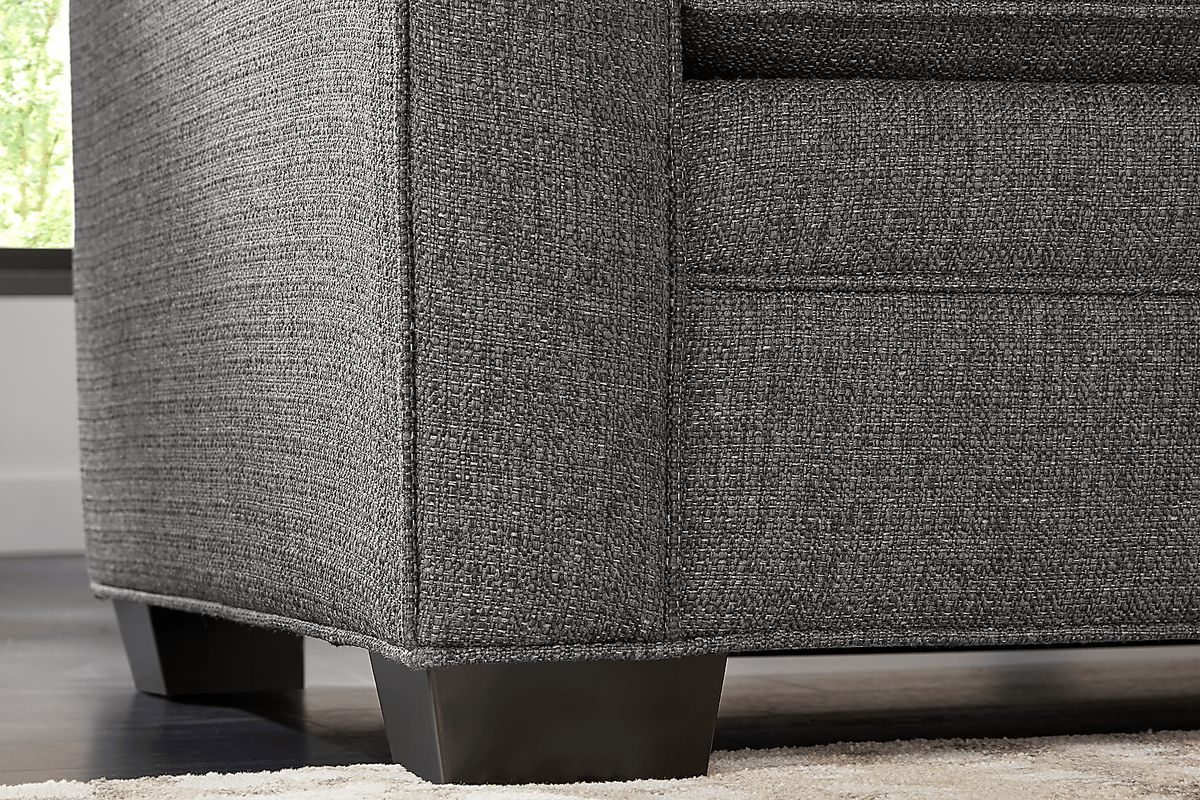 Cindy Crawford Bellingham Graphite Gray Textured Sleeper Sofa | Rooms to Go