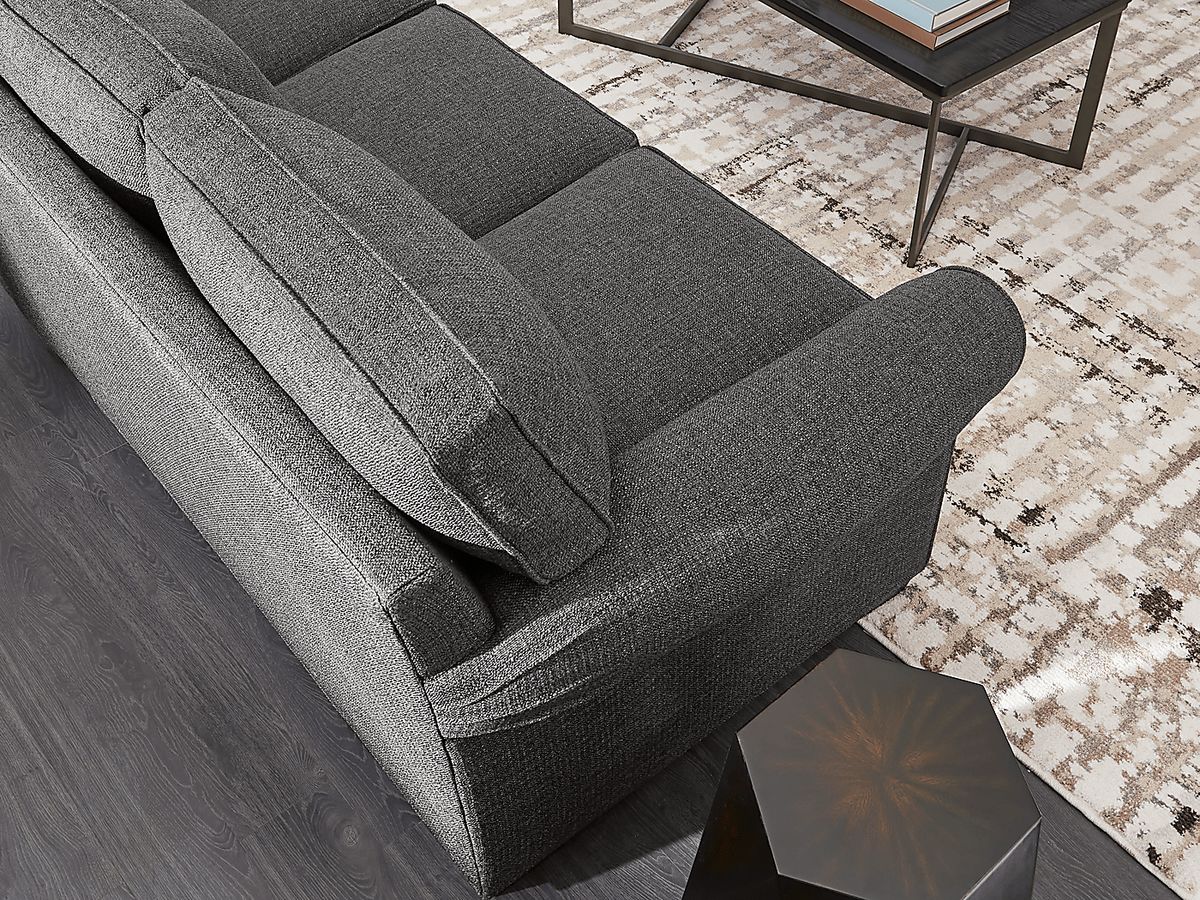 Cindy Crawford Bellingham Granite Gray Textured Sofa | Rooms to Go