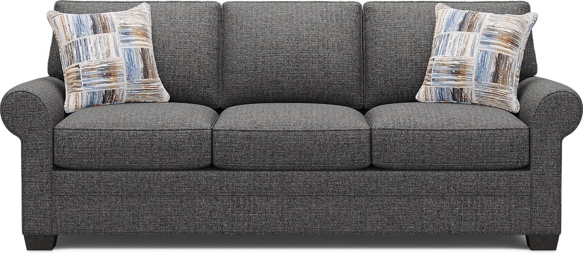Cindy Crawford Bellingham Granite Gray Textured Sofa | Rooms to Go