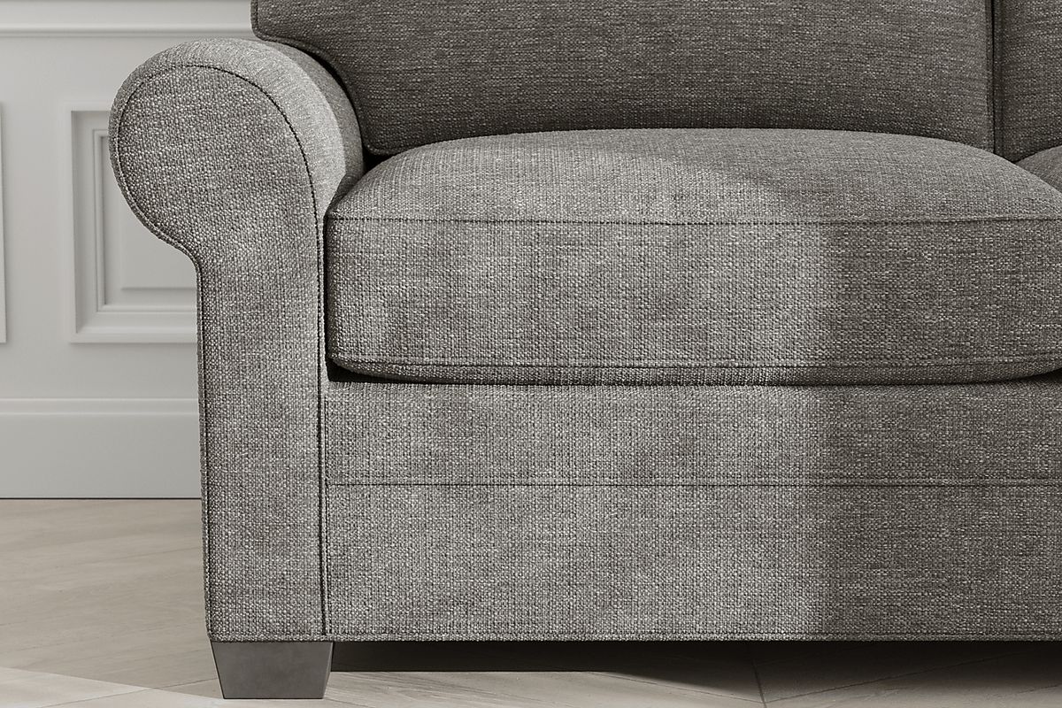 Cindy Crawford Bellingham Gray Textured Loveseat | Rooms to Go