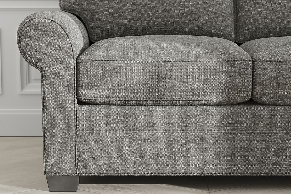Cindy Crawford Bellingham Gray Textured Sofa | Rooms to Go