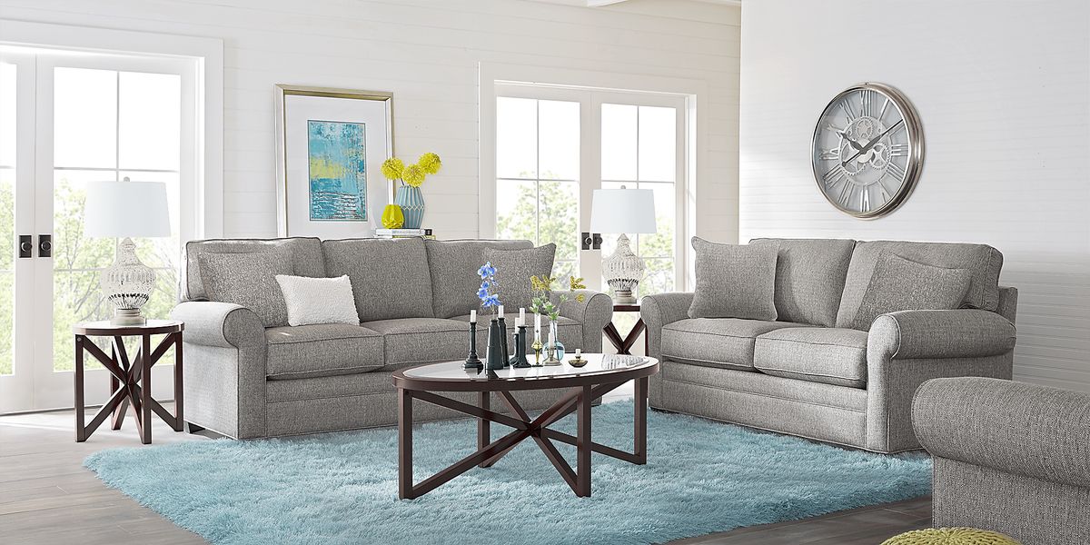 Cindy Crawford Bellingham Gray Textured Sofa | Rooms to Go